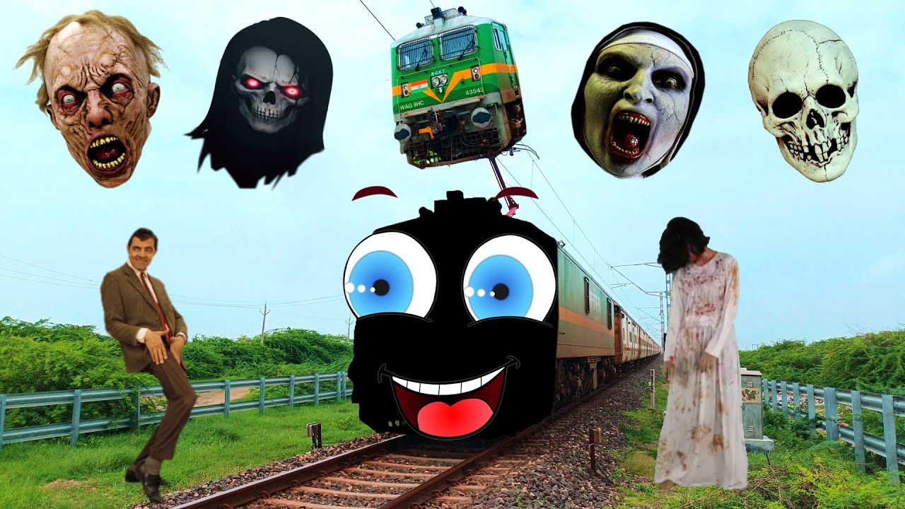 Horror train face model dangerous funny video | best horror train video ...