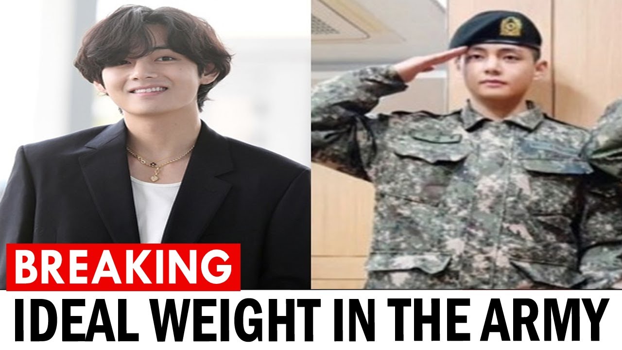 BTS’s V Reaching His Ideal Weight In The Army Beco - YouTube