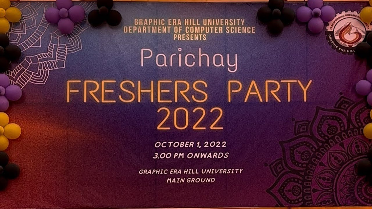 GRAPHIC ERA - B.tech Fresher party 🌟 - YouTube