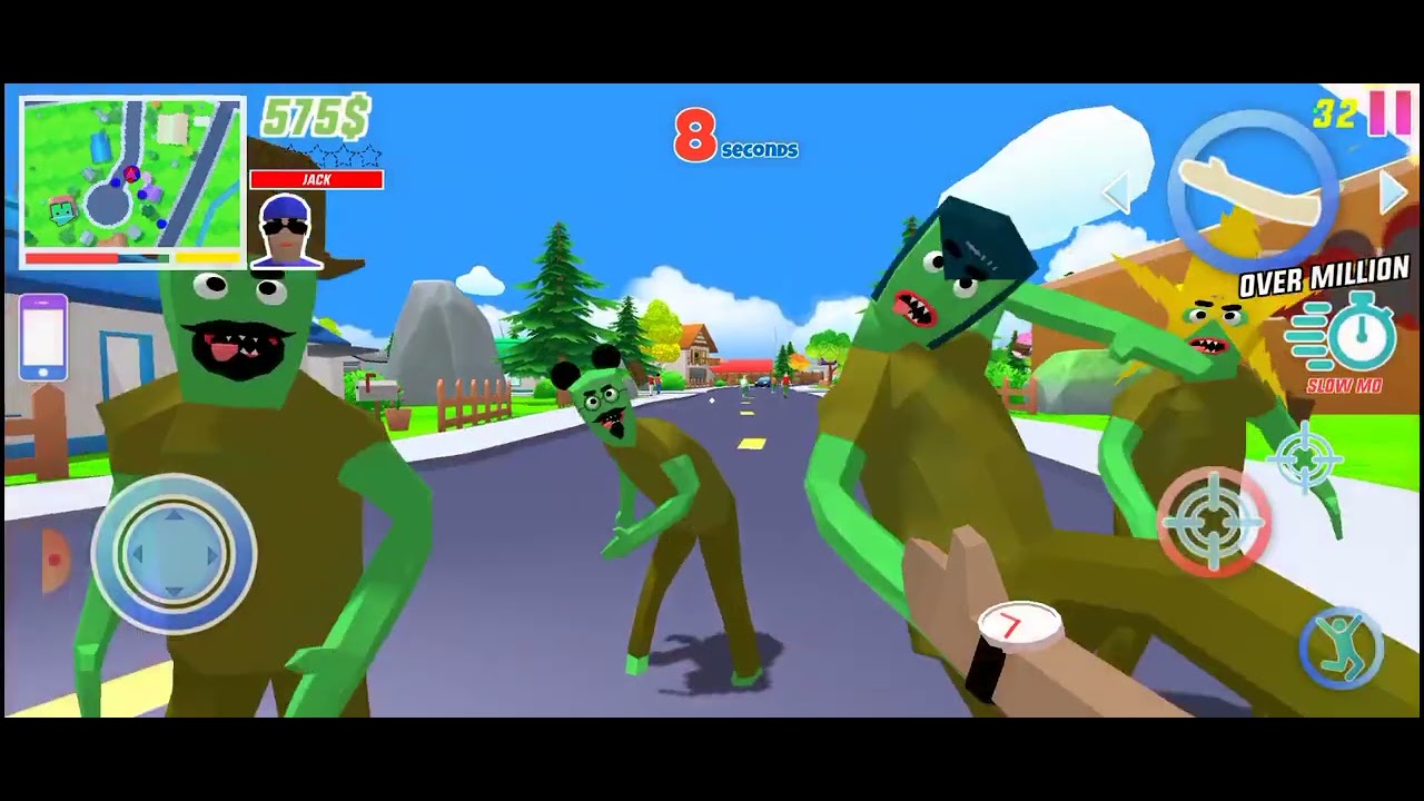zombies in dude theft wars - YouTube