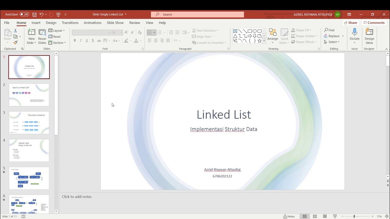 Implementasi Struktur Data. Materi Singly LinkedList - YouTube