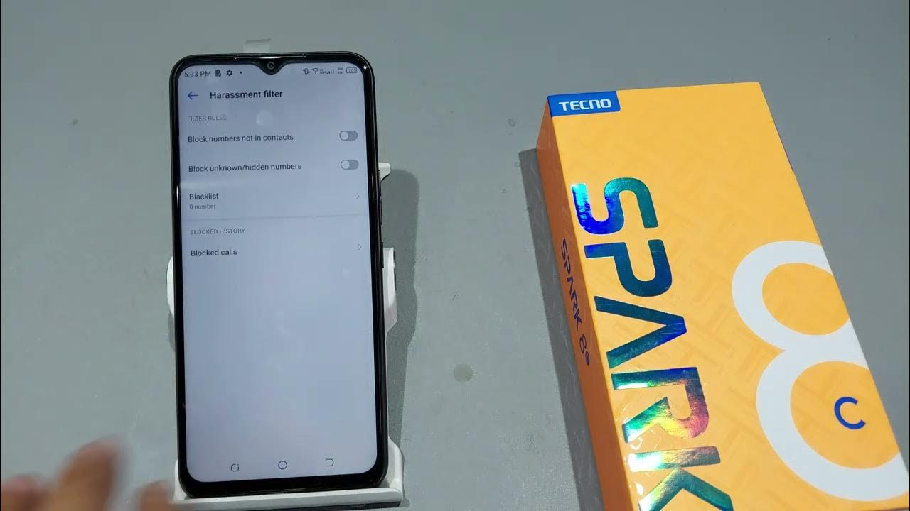 Block unknown calls on tecno spark 8,8t,8c | Tecno spark 8c me fraud call se kaise bache - YouTube