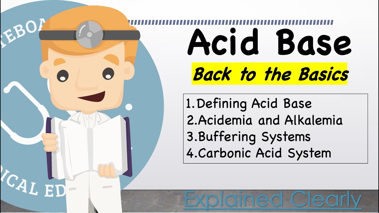 Acid Base Disorders - Introduction (Definitions, Buffering Systems, And ...