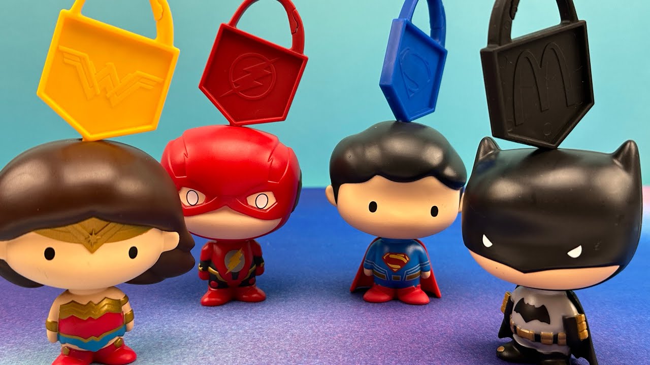 DC JUSTICE LEAGUE 2017 MCDONALDS HAPPY MEAL BOBBLEHEAD COLLECTION - YouTube
