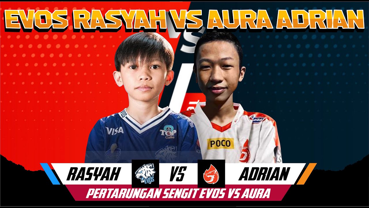 LATIHAN 1 VS 1!! EVOS RASYAH VS AURA ADRIAN! SIAPA NIH GUYS YANG ...