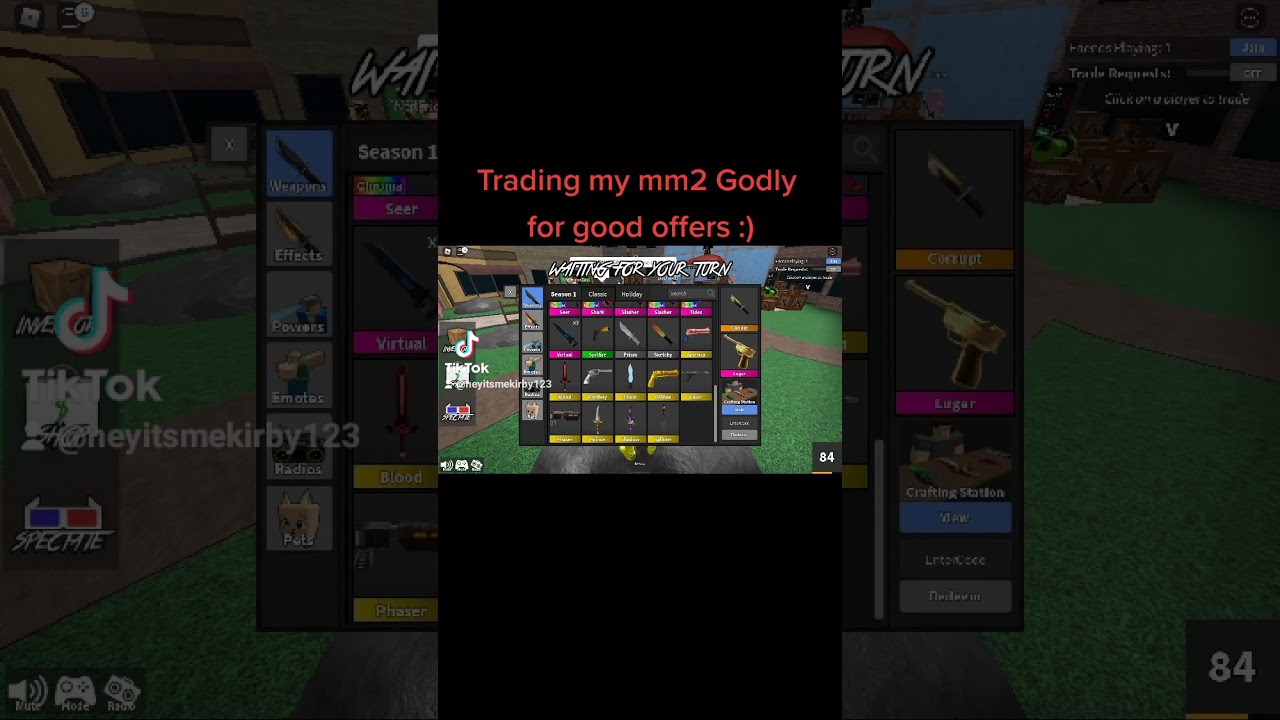 Trading My Mm2 Godly for good offers :) - YouTube
