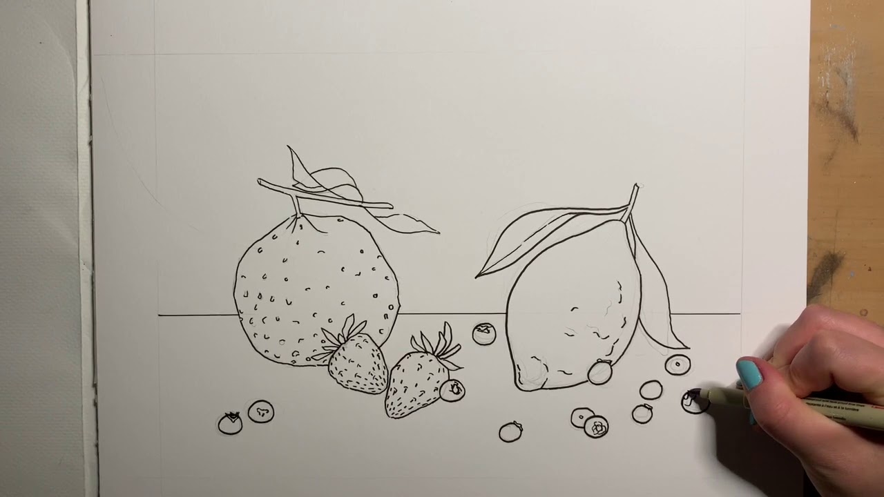 Basic Fruit Still-life - YouTube