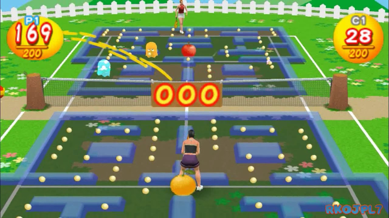 Smash Court Tennis 3 (PSP) - Pac-Man Tennis & Bomb Tennis - YouTube