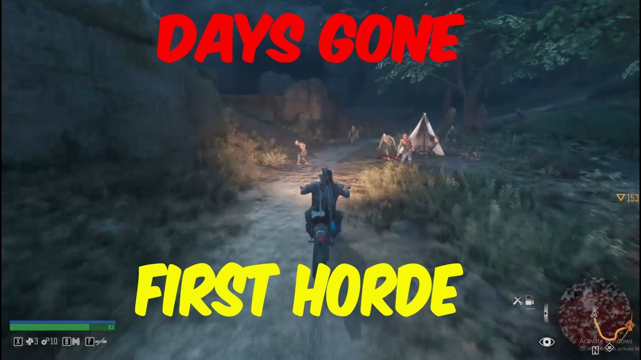 DAYS GONE - FIRST TIME HORDE ENCOUNTER - YouTube