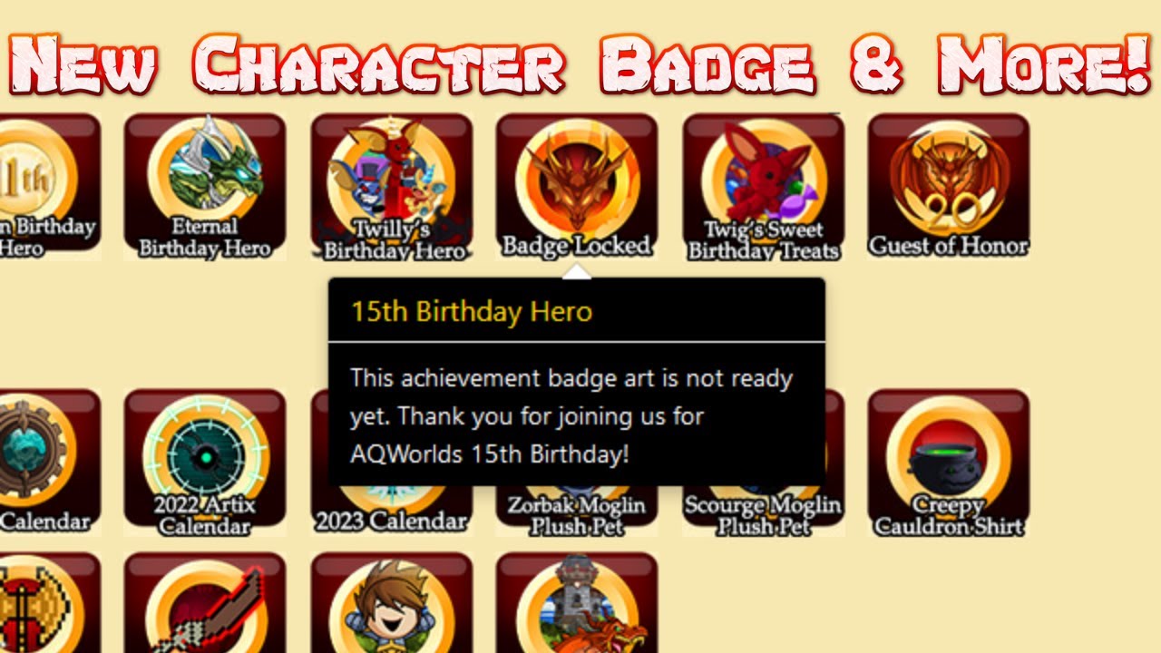Get This RARE 15th Birthday Badge Before It's Gone! NEW Class, More ...