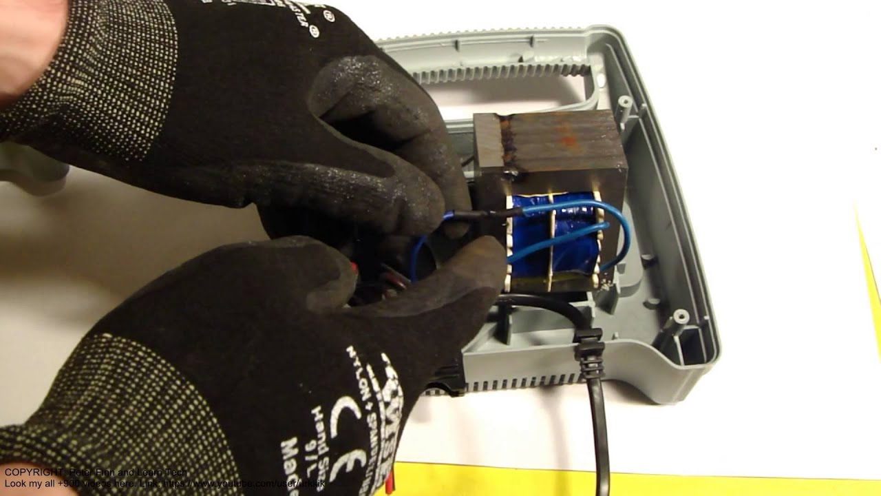 How to disassemble car 12V battery charger - YouTube