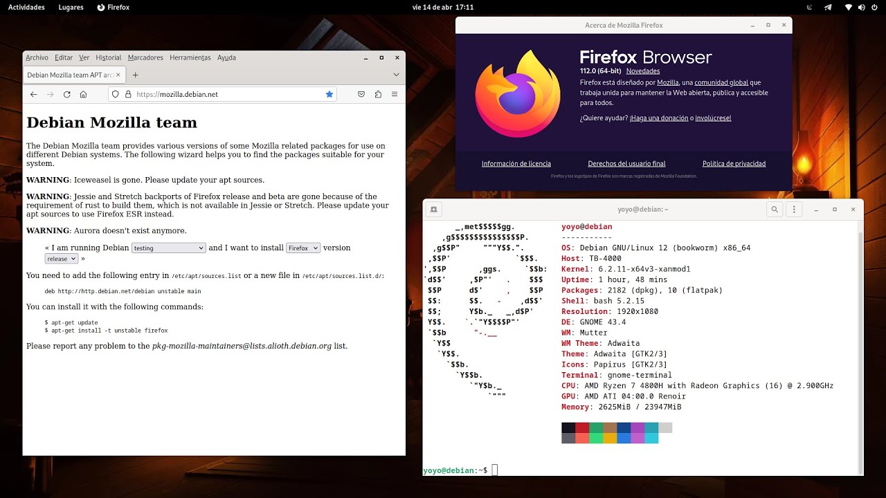 Cambiar el FIREFOX-ESR de Debian 12 por el FIREFOX versión corriente de ...