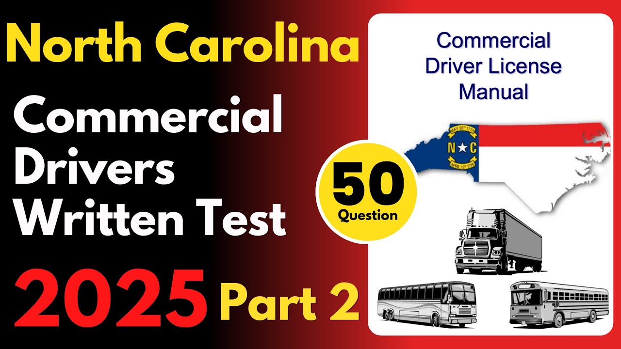 North Carolina Commercial Drivers Written Practice Test | Part 2 | CDL ...