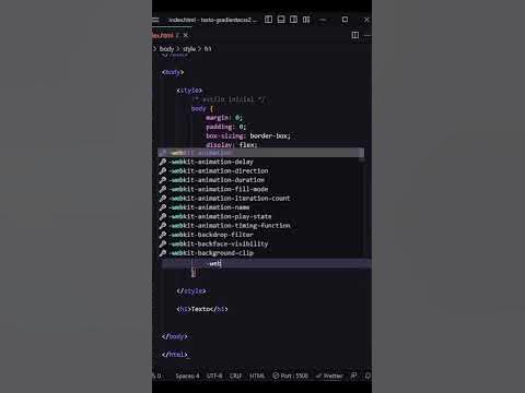 Como Fazer Texto Gradiente no CSS #shorts #htmlcsswebsite #frontenddeveloper - YouTube