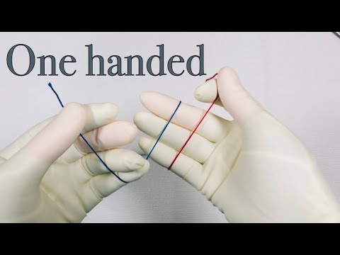 One handed surgical knot - YouTube