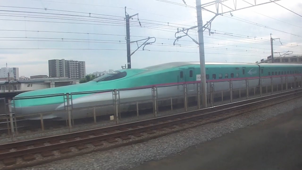 埼京線側から見た新幹線の映像 ( View of Shinkansen from Saikyo Line side on June ...