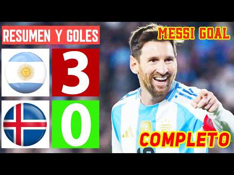 Argentina vs Iceland 3-0 - Resumen Y Goles COMPLETO 🔥 International Friendlies 2026 HD