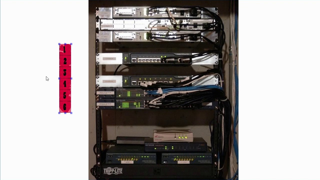 A rack unit ruler for computer racks - YouTube