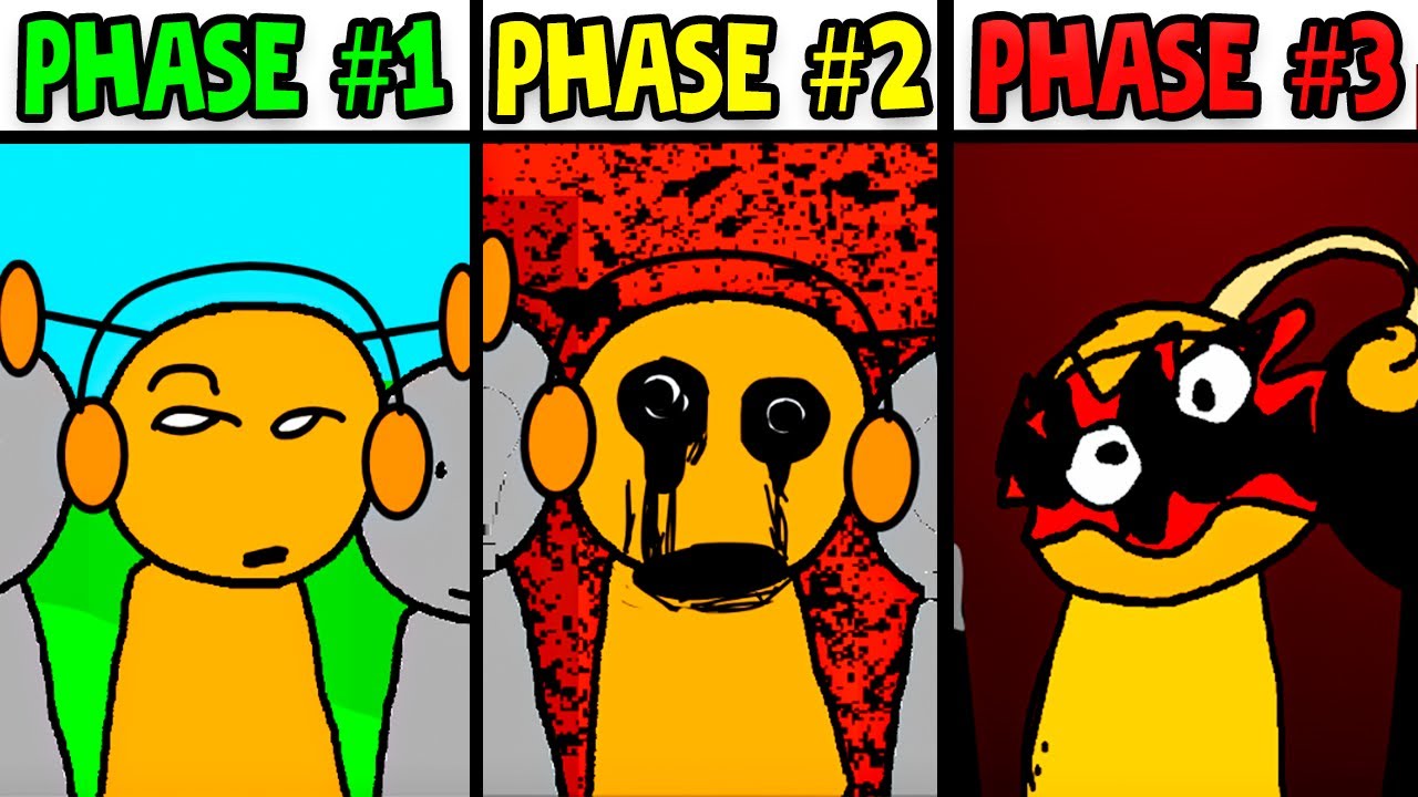 Incredibox Sprunked - Phase 1 VS Phase 2 VS Phase 3 - YouTube