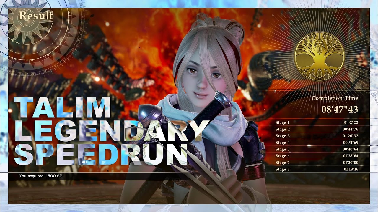 Talim Dominates on Legendary Difficulty - Soulcalibur VI Speedrun (08 ...