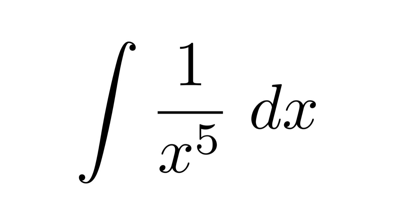 Integral Of 1 x 5 YouTube integral-of-1-x-5-youtube