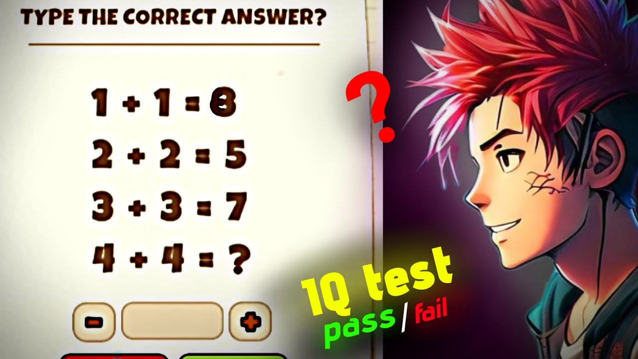 I TEST MY IQ LEVEL 🤔WHAT YOU KNOW YOUR IQ LV - YouTube