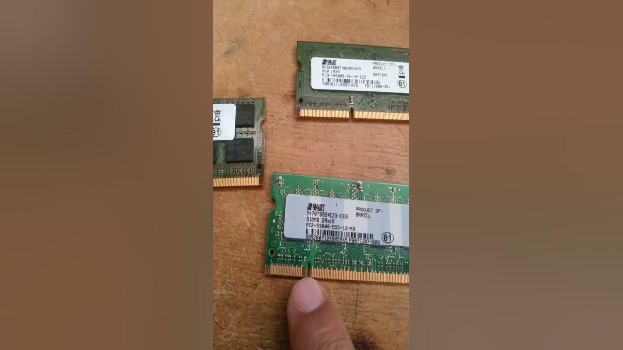Memória Notebook DDR2 e DDR3 - Diferenças Visuais - YouTube
