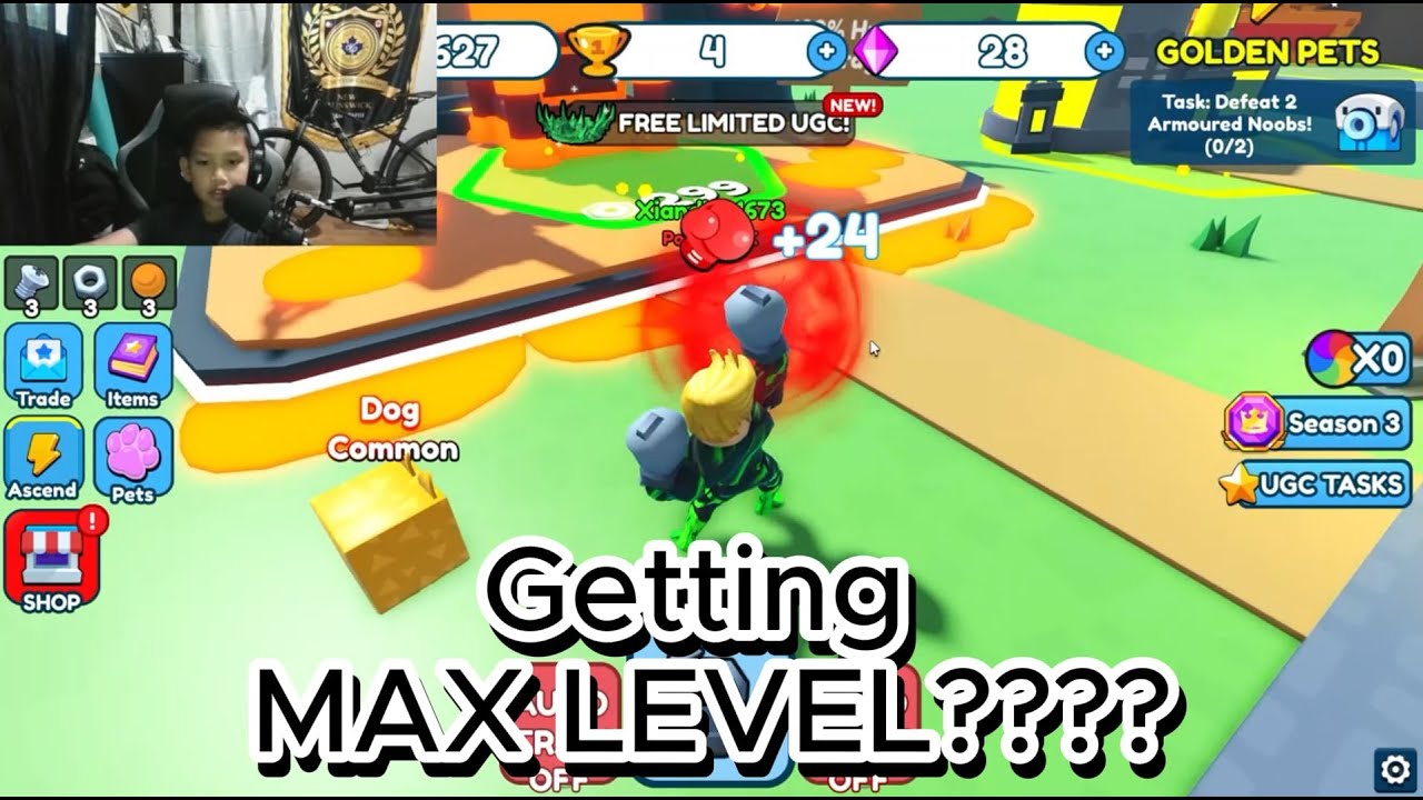 Roblox Punching Simulator | Getting max level? | 10 yr old gamer - YouTube