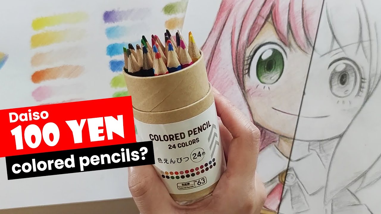 Can I color my anime drawing with these cheap 100-yen colored pencils ...