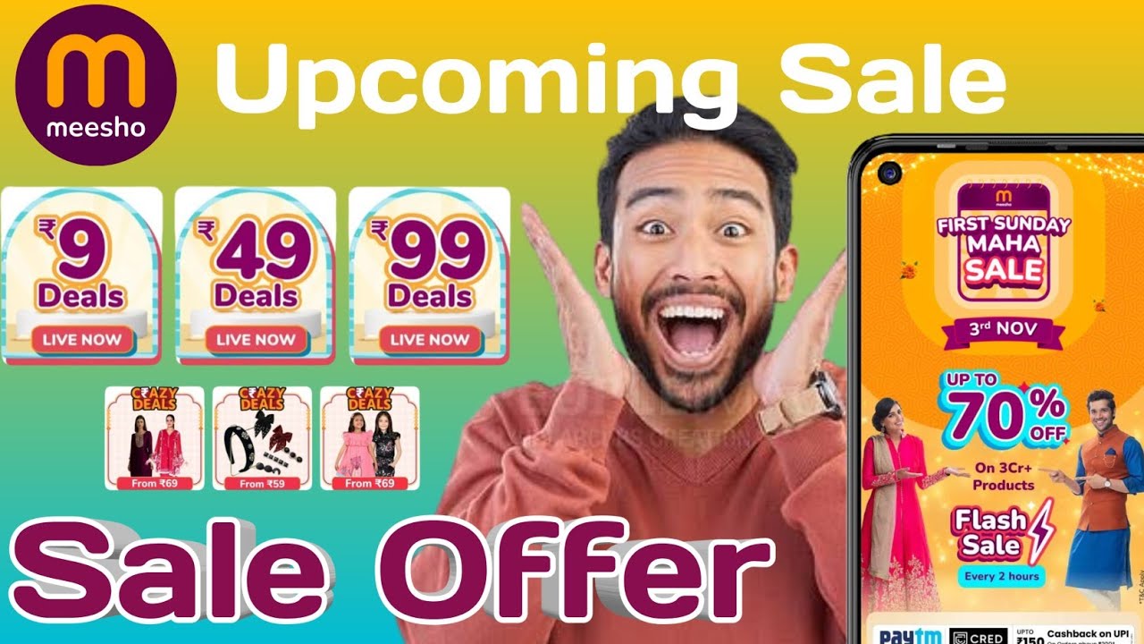Meesho First Sunday Sale 3 November। Meesho Sunday Sale - YouTube