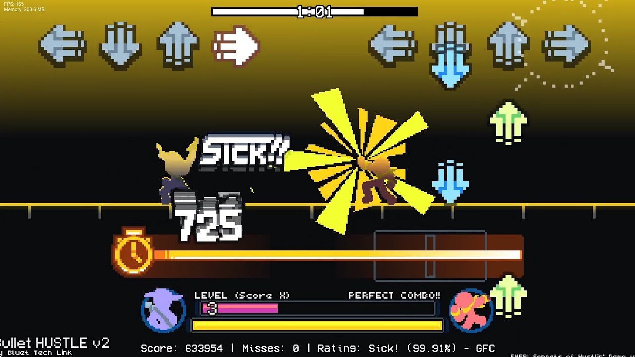 (FNF) Bullet HUSTLE v2 Fanchart | FNFP: Sonnets of HUSTLIN' - YouTube