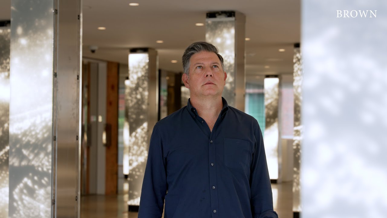 A dynamic light installation in the Lindemann Performing Arts Center ...