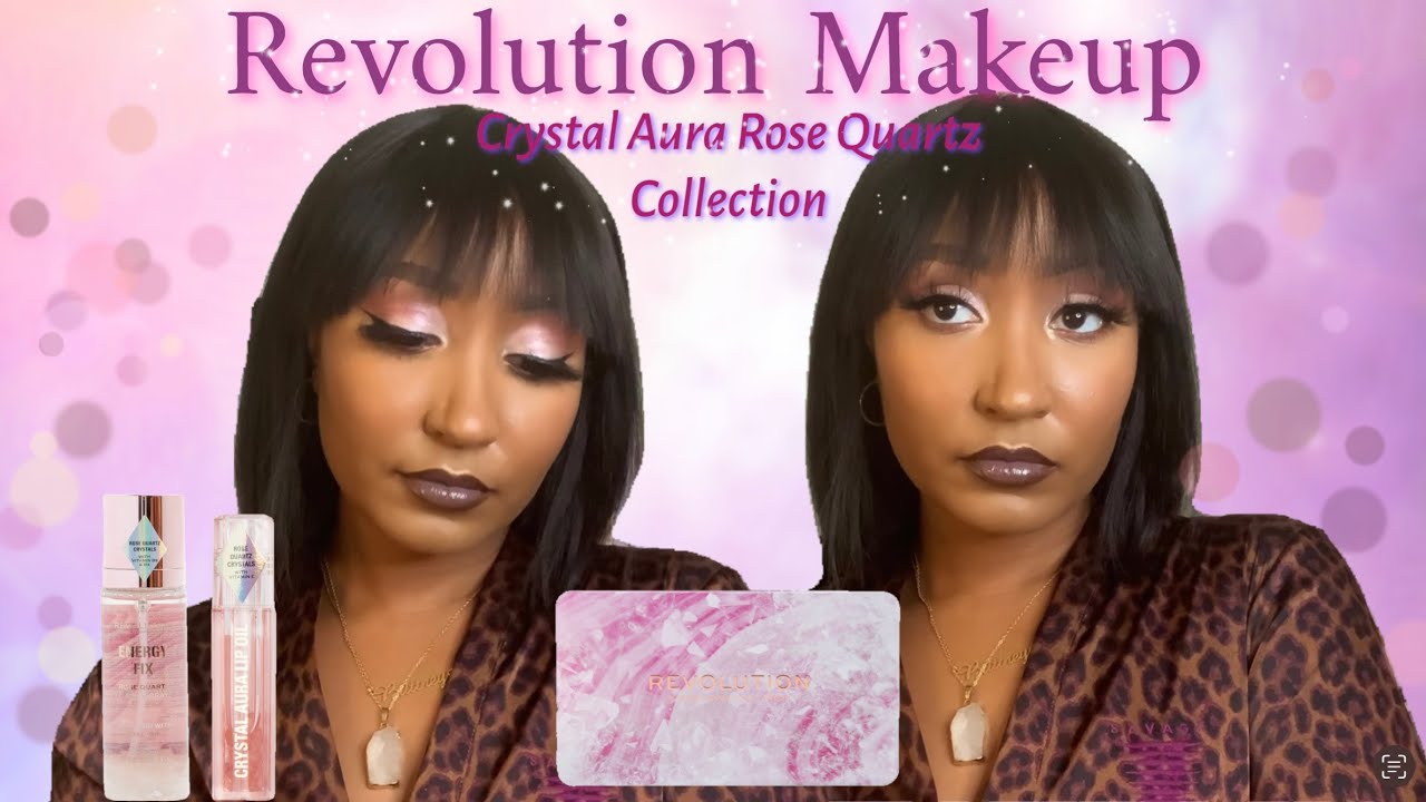 MAKEUP REVOLUTION TUTORIAL/REVIEW | *NEW*ROSE QUARTZ AURA COLLECTION💖 - YouTube