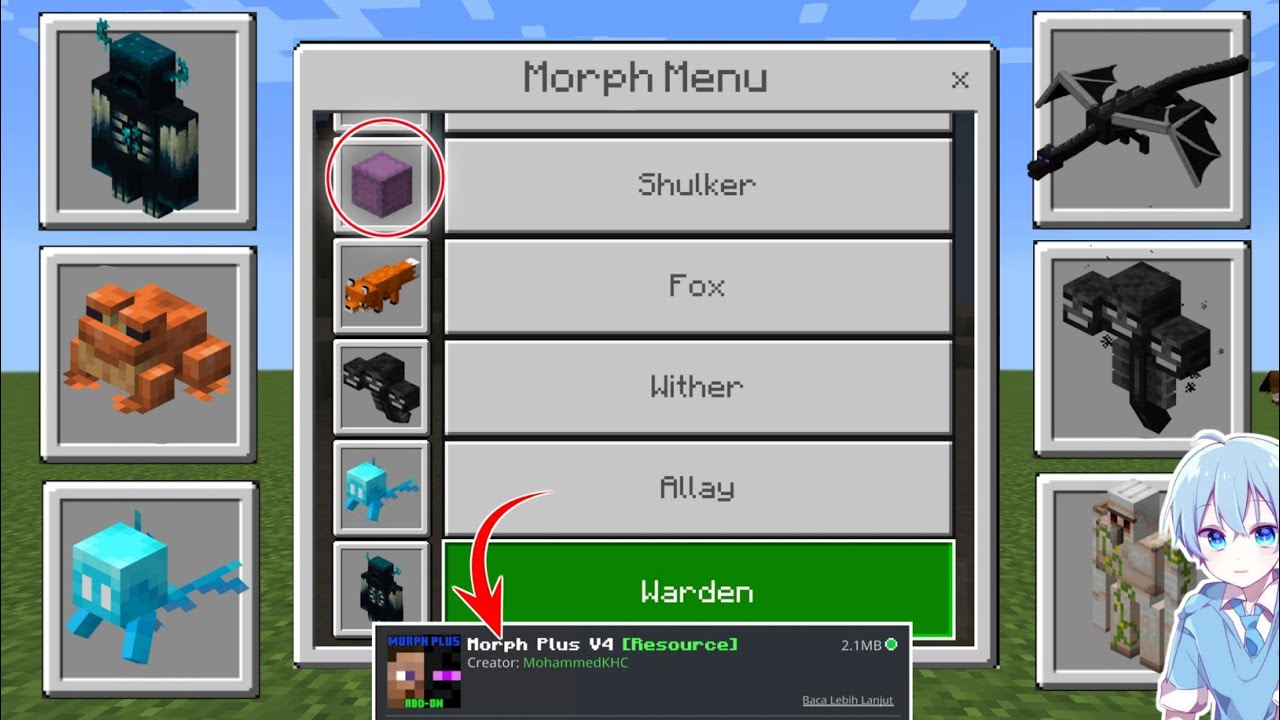 😂COCOK BUAT PRANK TEMEN!! addon Morph plus v4 mcpe 1.18 - addon morph plus v4 - YouTube