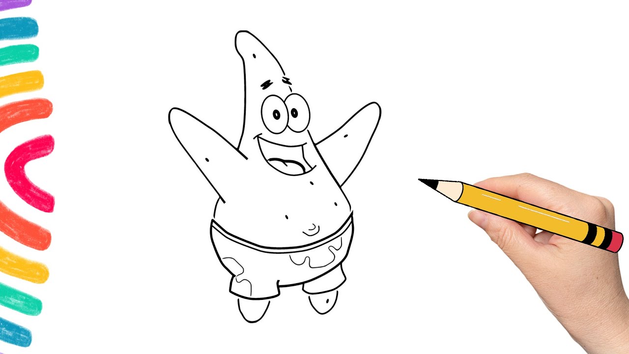 How to draw Patrick? Comment dessiner Patrick ? Cómo dibujar a Patricio ...