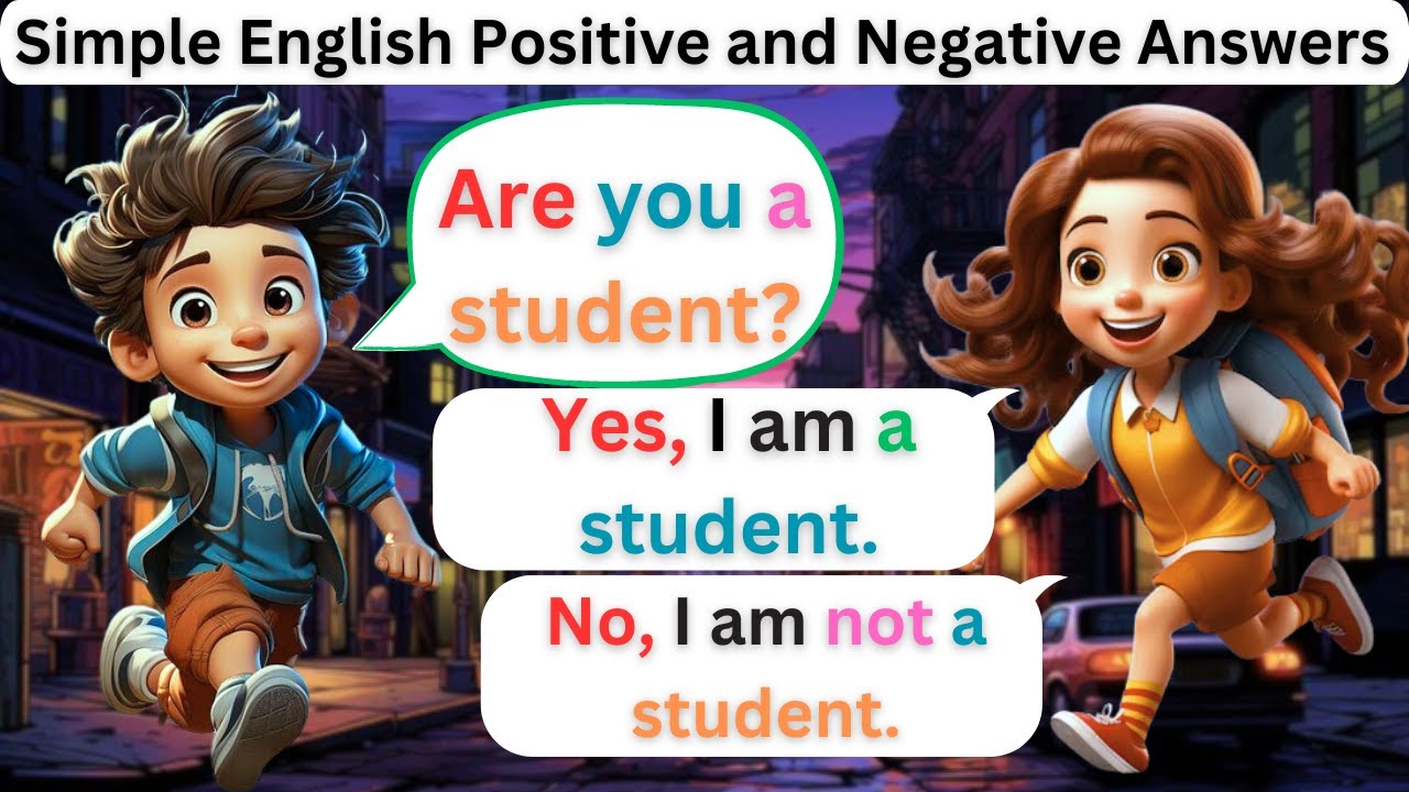 English Conversation Practice | English Questions with Positive and ...