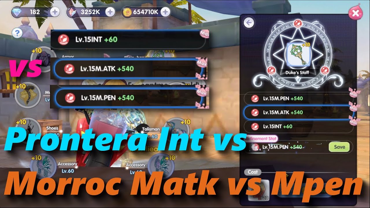 Prontera Int vs Morroc Matk vs Morroc Mpen | rox | Ragnarok X: Next ...