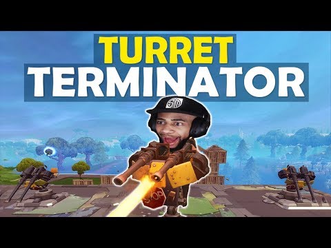 TURRET TERMINATOR | DAEQUAN JUMP SCARE | BUILD BATTLE - (Fortnite Battle Royale)