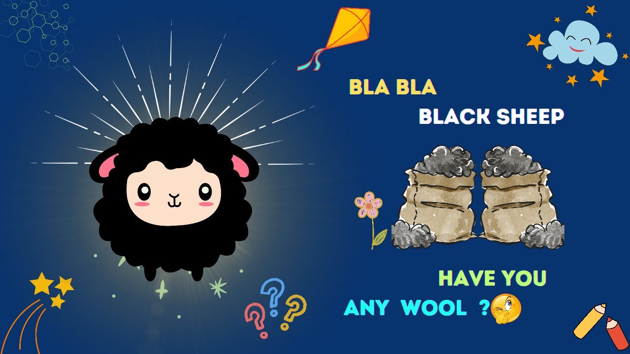 Bla Bla Black Sheep, Have you any wool?😳 | Kids nursery Rhymes| Educational animation video ...