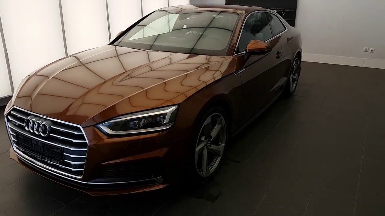 Выдача Audi A5 Coupe exclusive color - Ipanema brown - YouTube