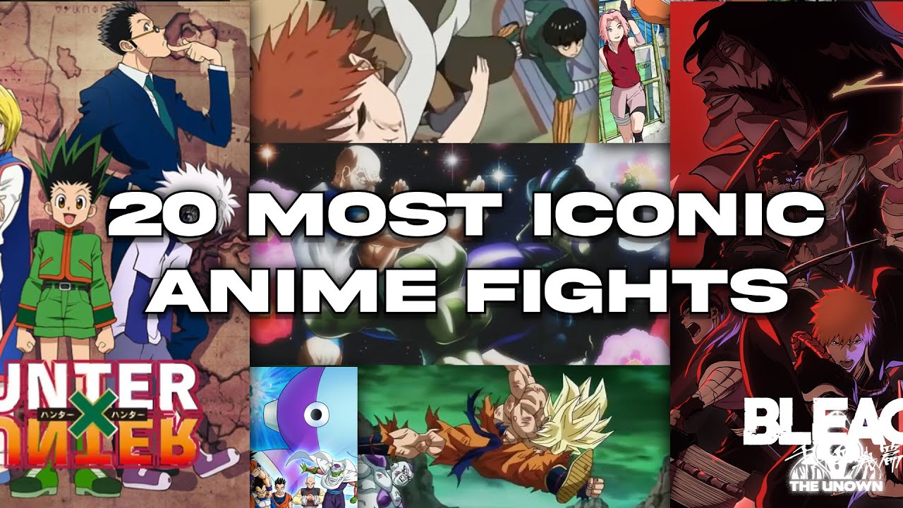 20 MOST ICONIC ANIME FIGHTS! - YouTube