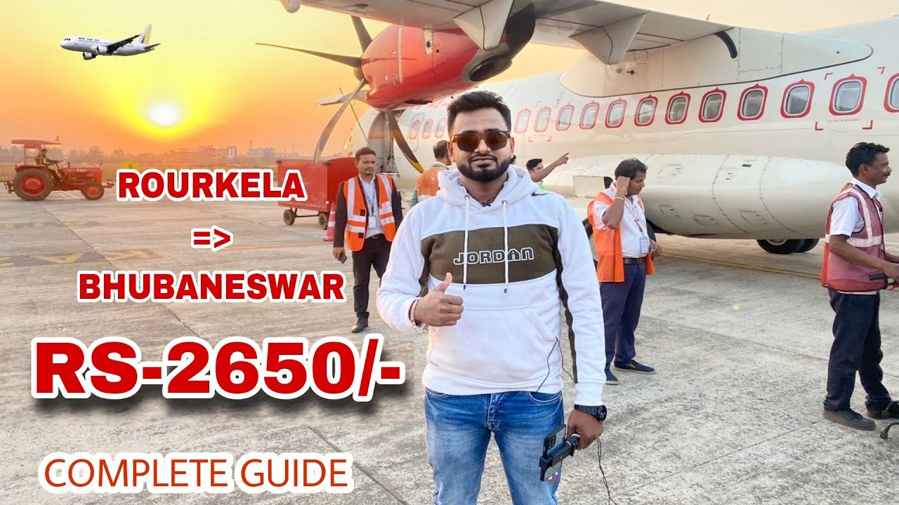 Rourkela To Bhubaneswar Flight Journey || Rourkela Airport || Complete ...