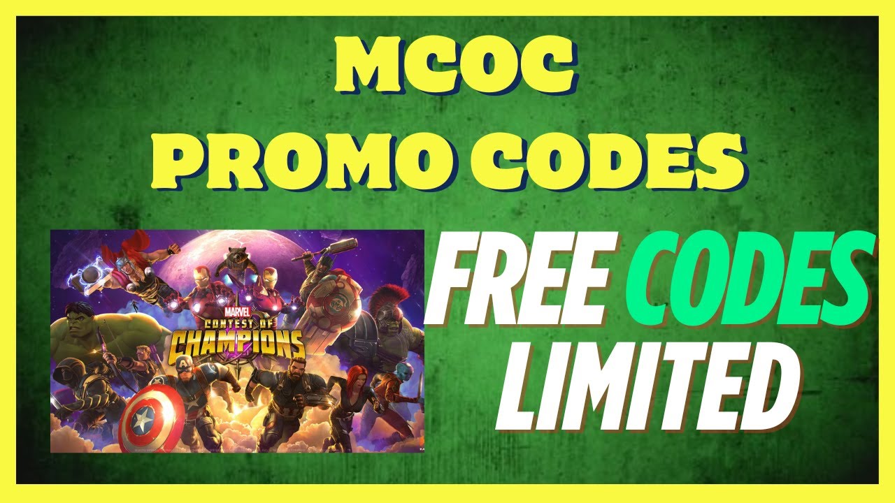 MCOC Promo Codes | NEW - YouTube