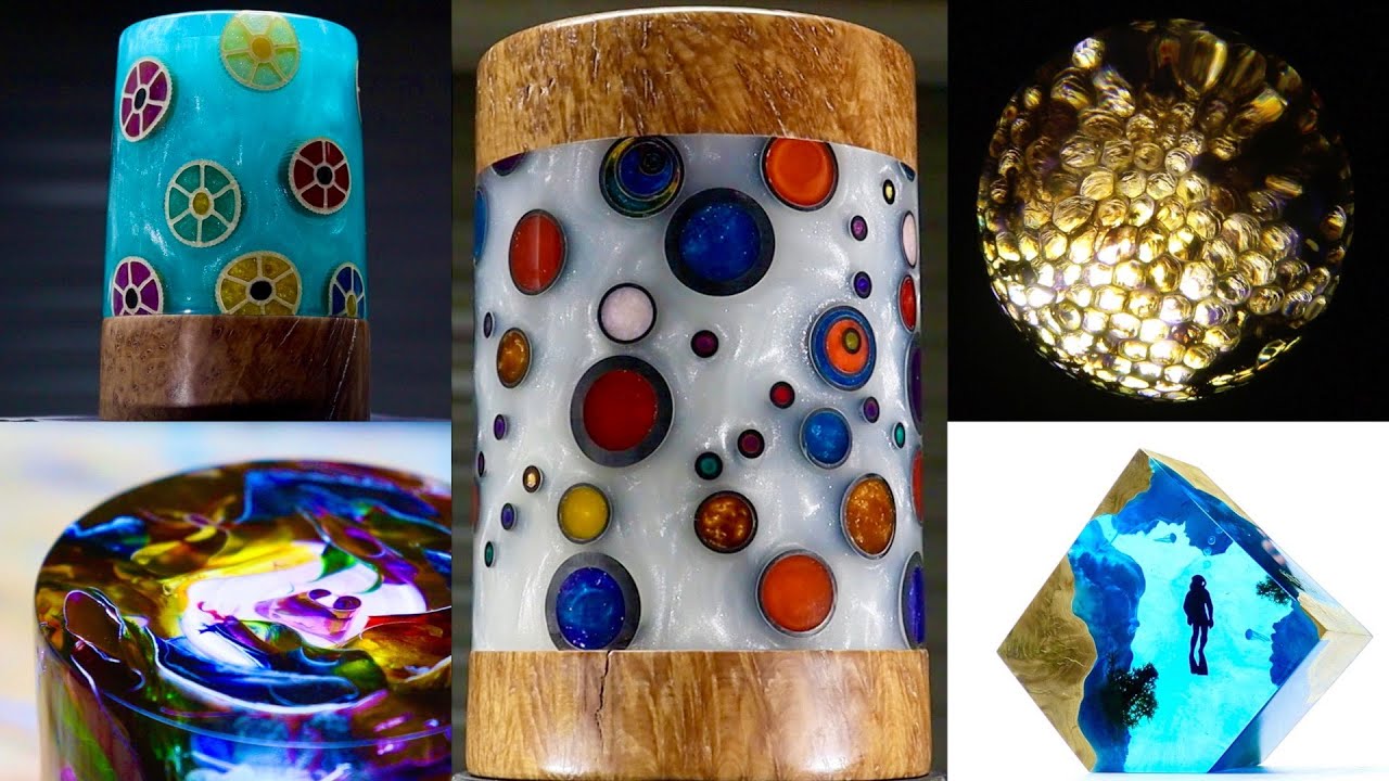 5 Amazing Epoxy Resin Lamps - YouTube