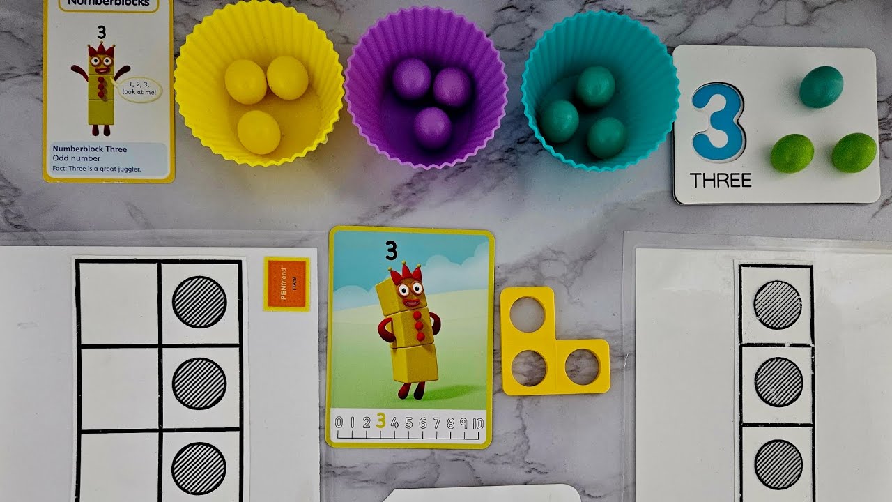 Number 3 Three Numberblock & other counting methods, understand your ...