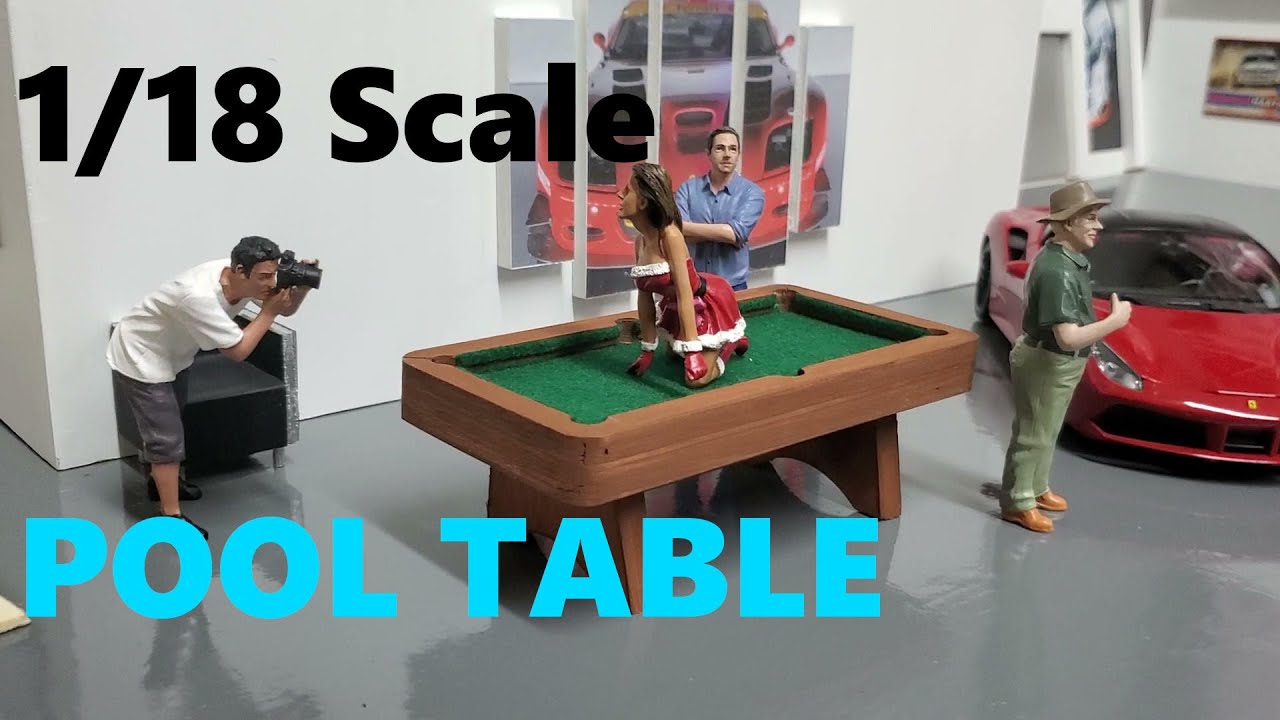Building a 1/18 scale Pool Table - YouTube