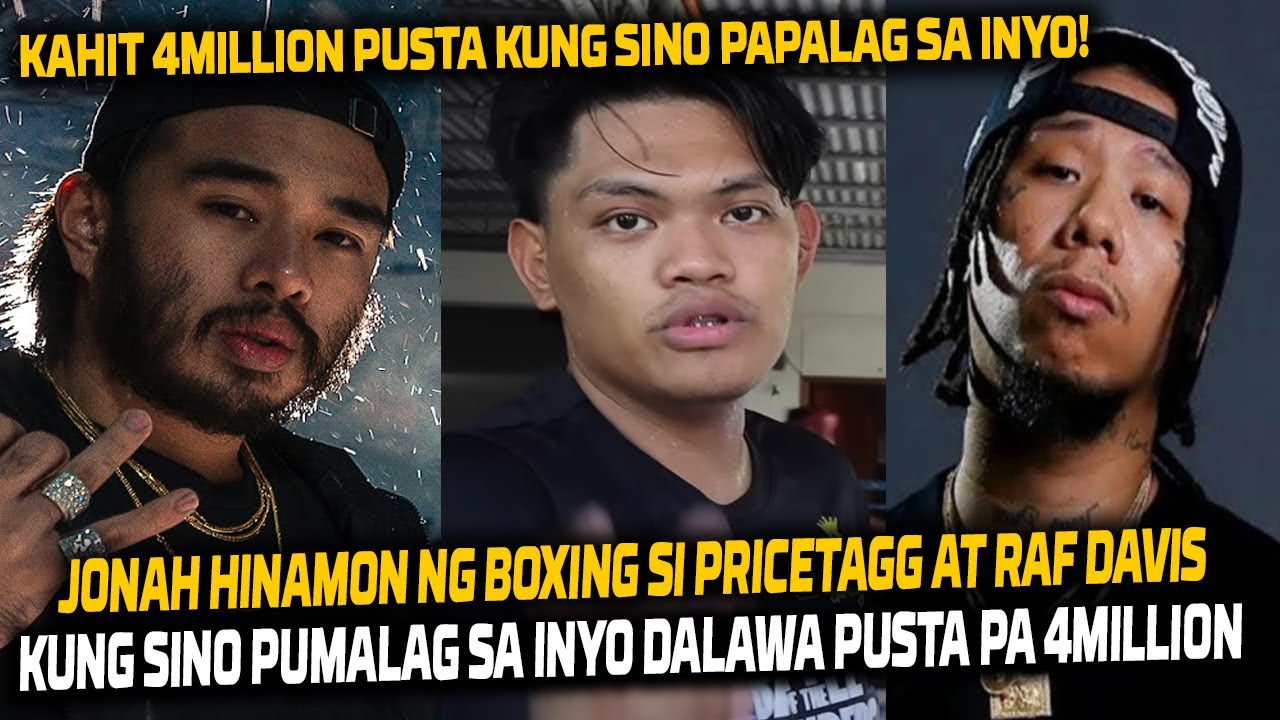 JONAH HINAMON NG BOXING PUSTA 4MILLION SI PRICETAGG AT RAF DAVIS - YouTube