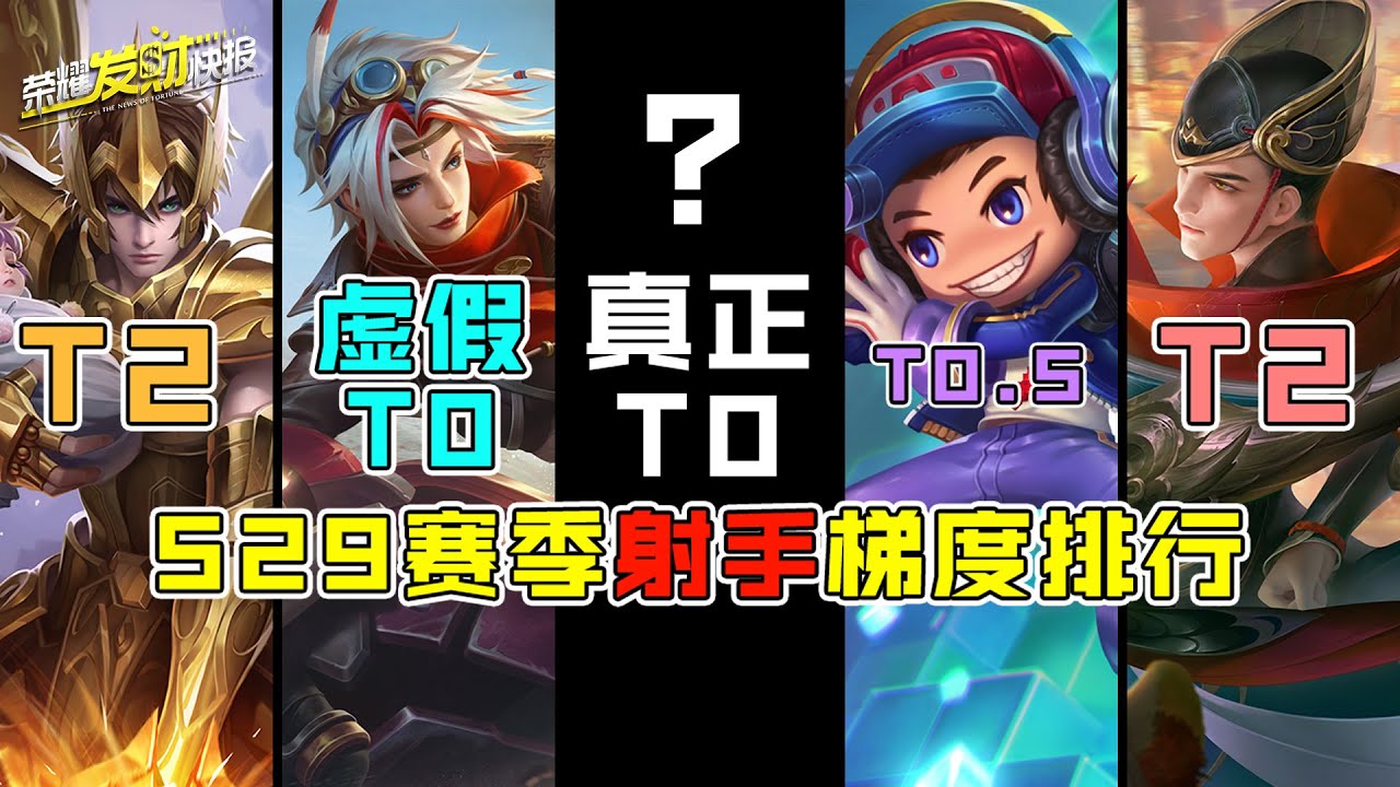 【荣耀发财快报】 S29射手梯度排行！胜率第一是虚假T0？TA才是版本最强答案！ - YouTube