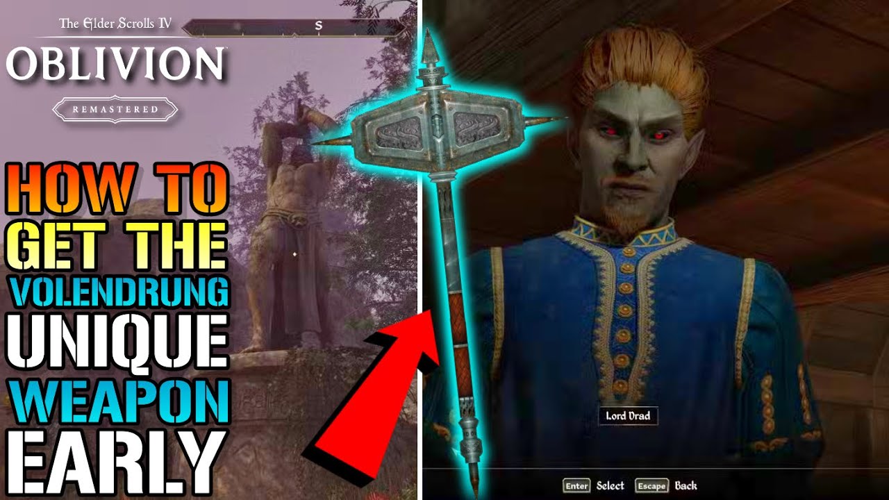 Oblivion Remastered: "Volendrung" Unique Weapon Is AMAZING! How To Get ...