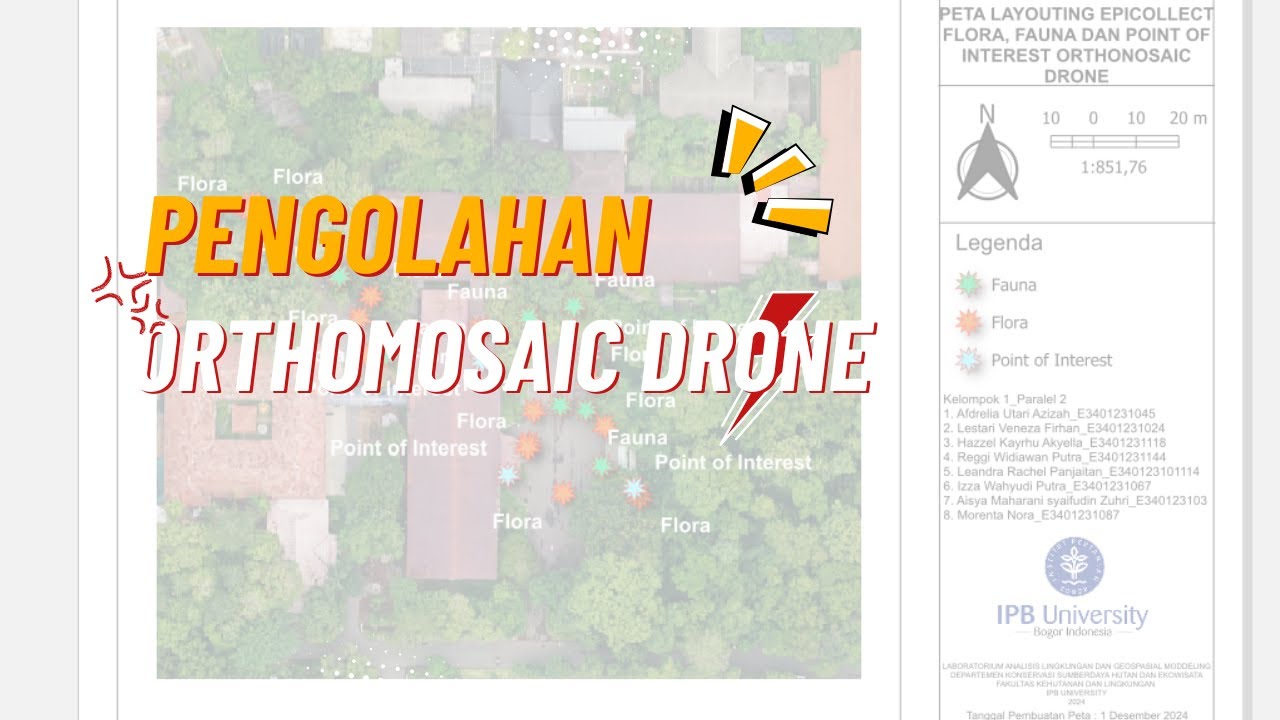 Pengolahan data Foto Udara menjadi Orthomosaic File TIF - YouTube